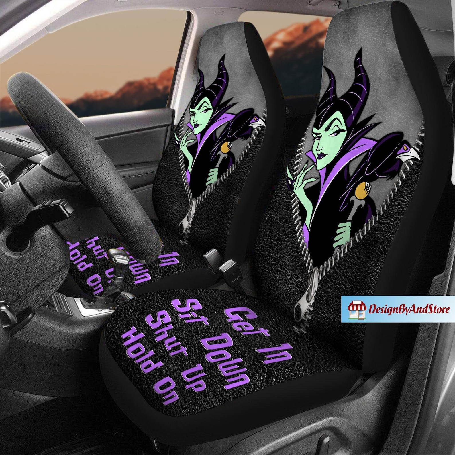Horror Movie Car Seat, Maleficent Car Seat Covers, Maleficent Seat ...