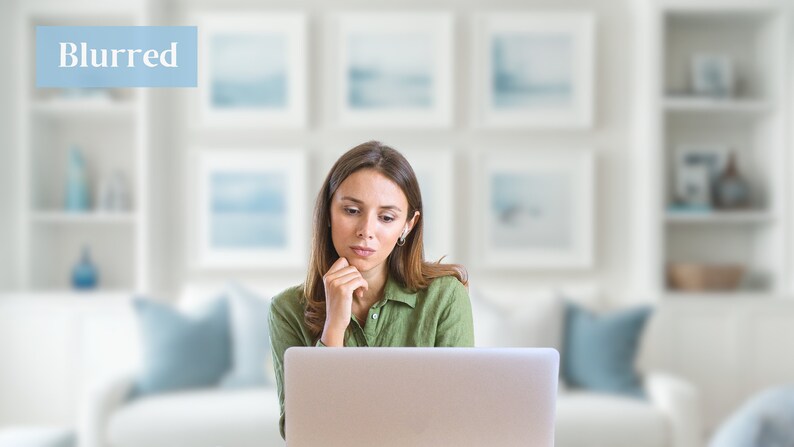 Blue Professional Virtual Background for Zoom/video Conferencing ...