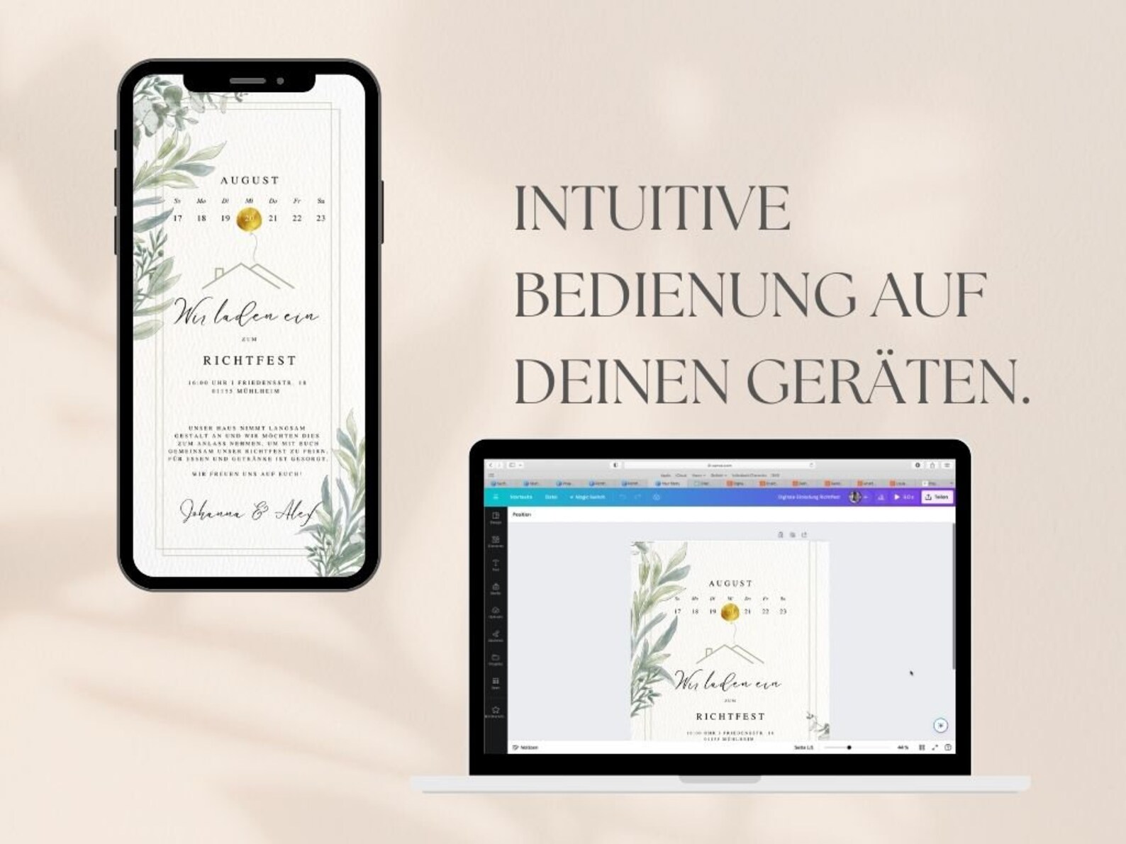 Digital Invitation Topping-out Ceremony | Customizable E-card Topping ...
