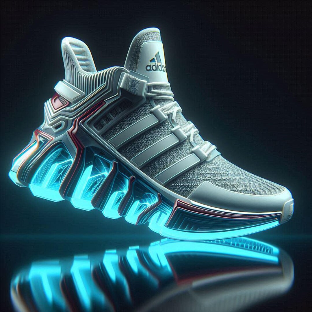 3D Futuristic Digital Design Adidas - Etsy