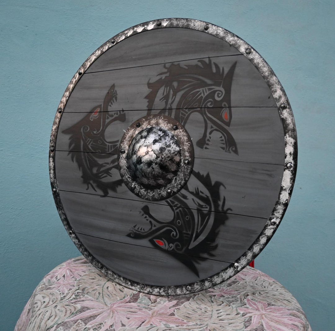 Medieval Shield Viking Wooden Shield Medieval Larp Role Play Shield ...