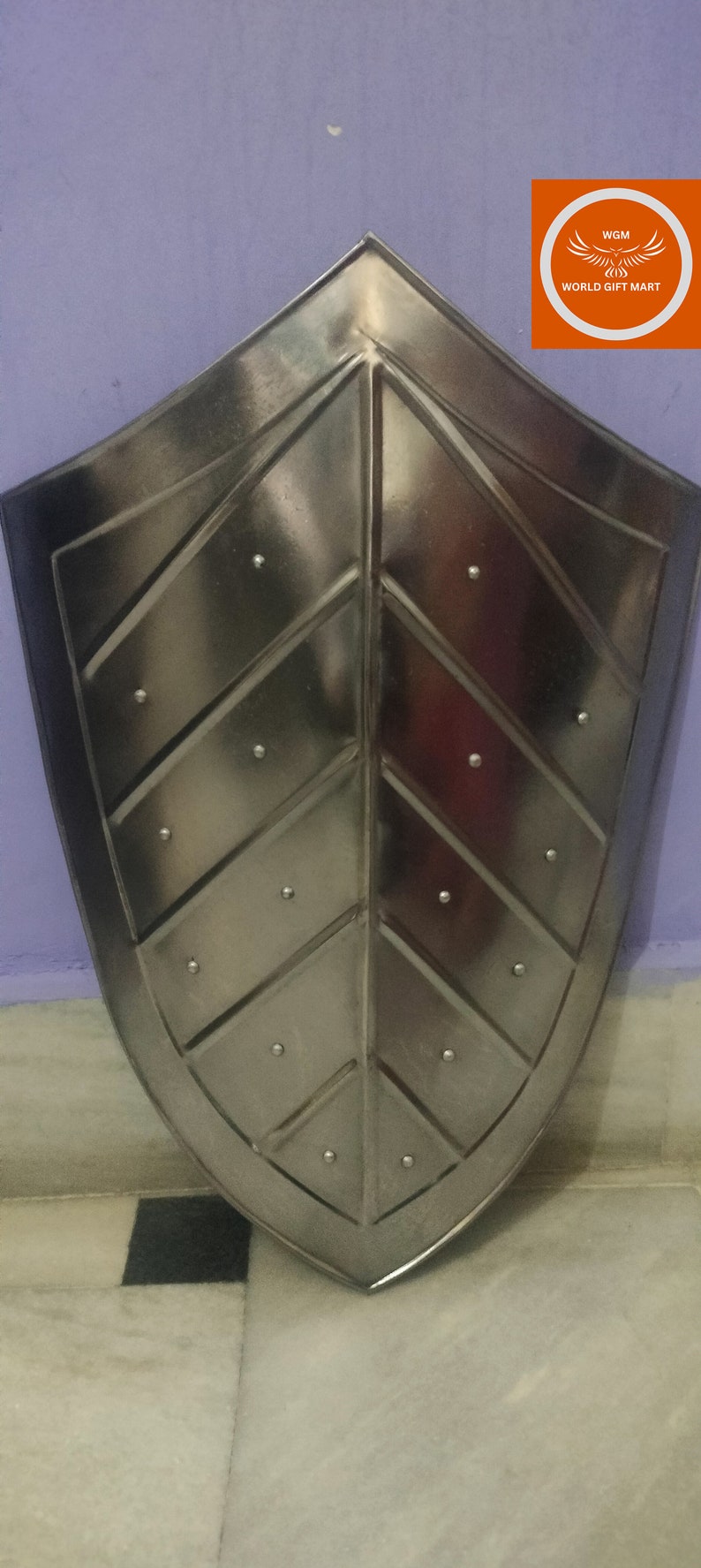Medieval Heater Shield Steel Battle Ready Knight Shield Armor Shield ...