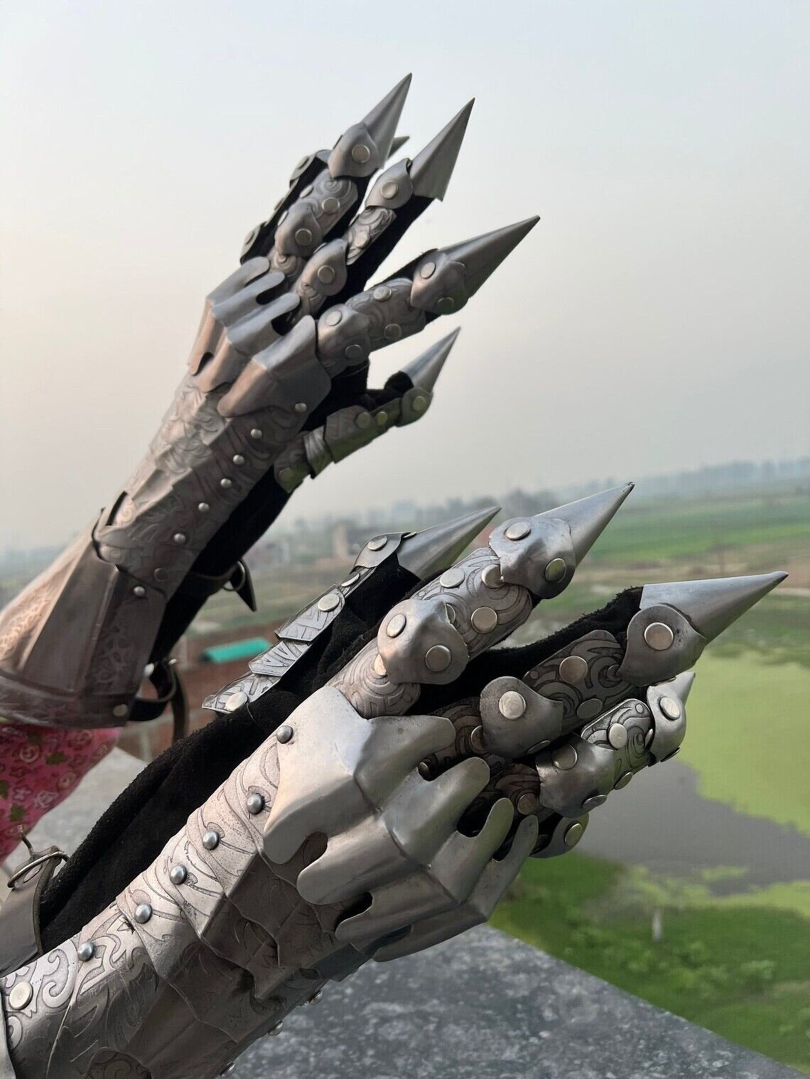 Medieval Steel Gauntlets Handcrafted Authentic Historical Armor ...