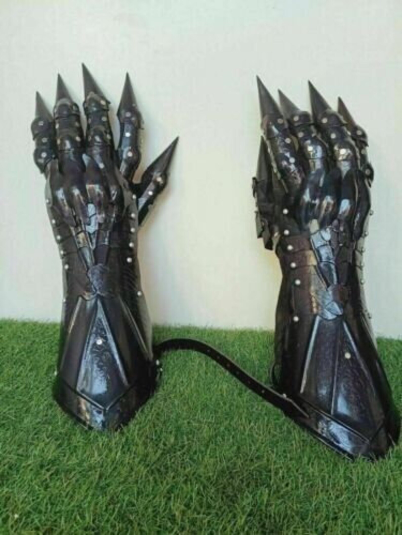 Medieval Steel Gauntlets Handcrafted Authentic Historical Armor ...