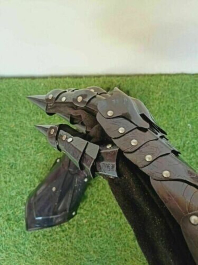 Medieval Steel Gauntlets Handcrafted Authentic Historical Armor ...