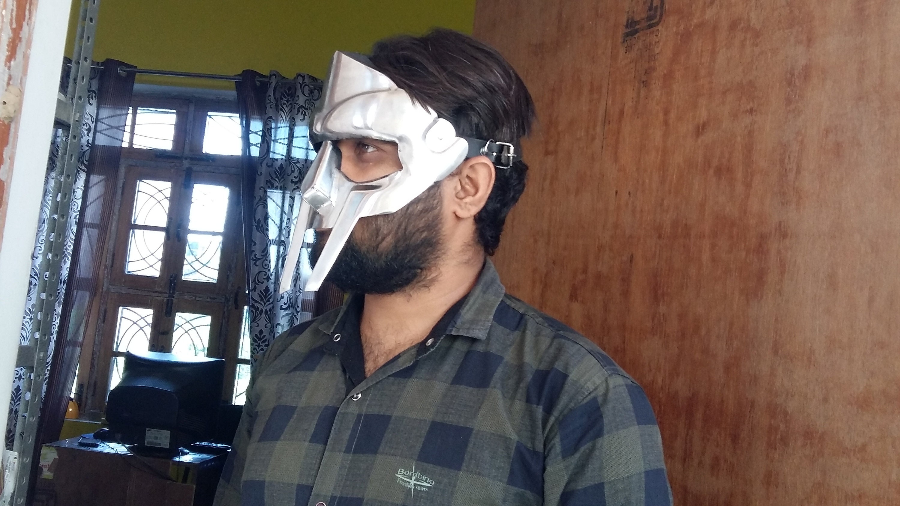 MF Doom Mask Steel Gladiator Mask Armour Face Handmade Wearable Doom ...