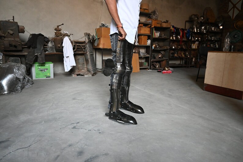 Medieval Full Leg Guard Handcraft Armor Greaves Knight Armour Costume ...