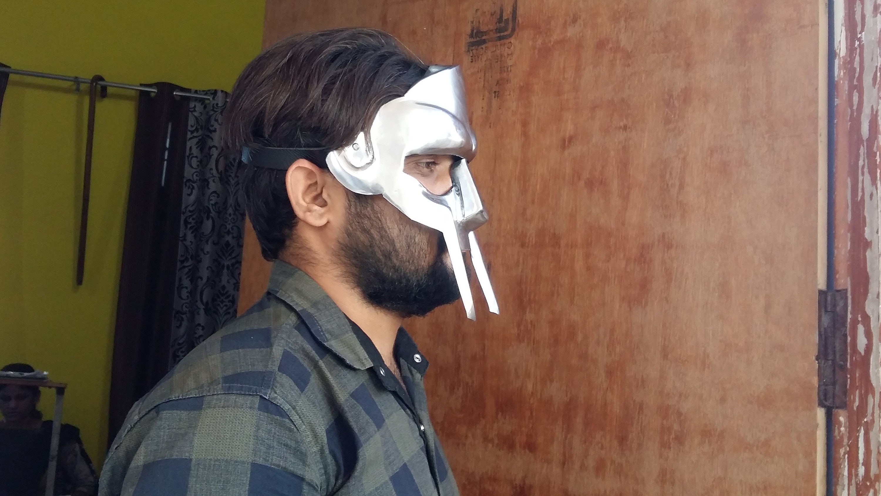 MF Doom Mask Steel Gladiator Mask Armour Face Handmade Wearable Doom ...