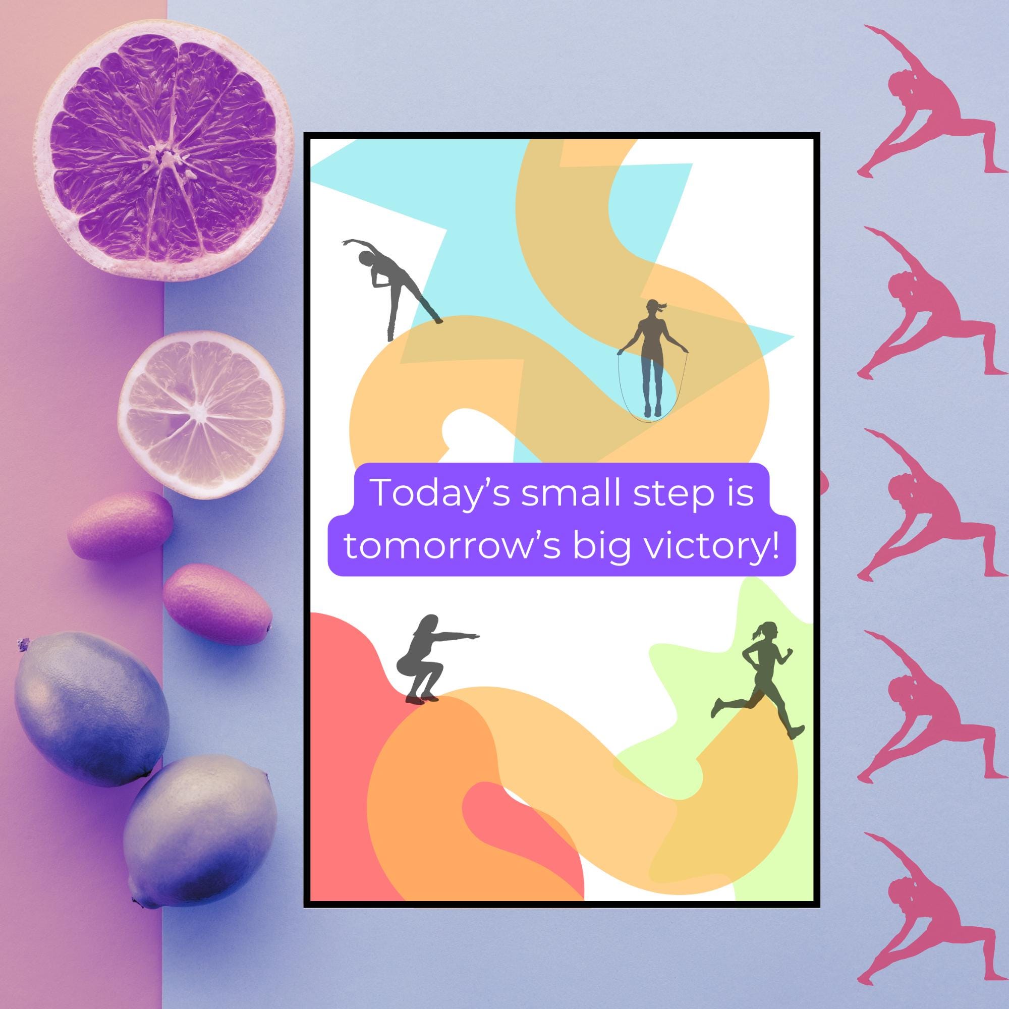 Printable Motivation Cards for Fitness 20 Positive Daily Affirmations ...