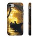 Enchanted Black Cat Silhouette in Boat Phone Case Iphone, Samsung ...