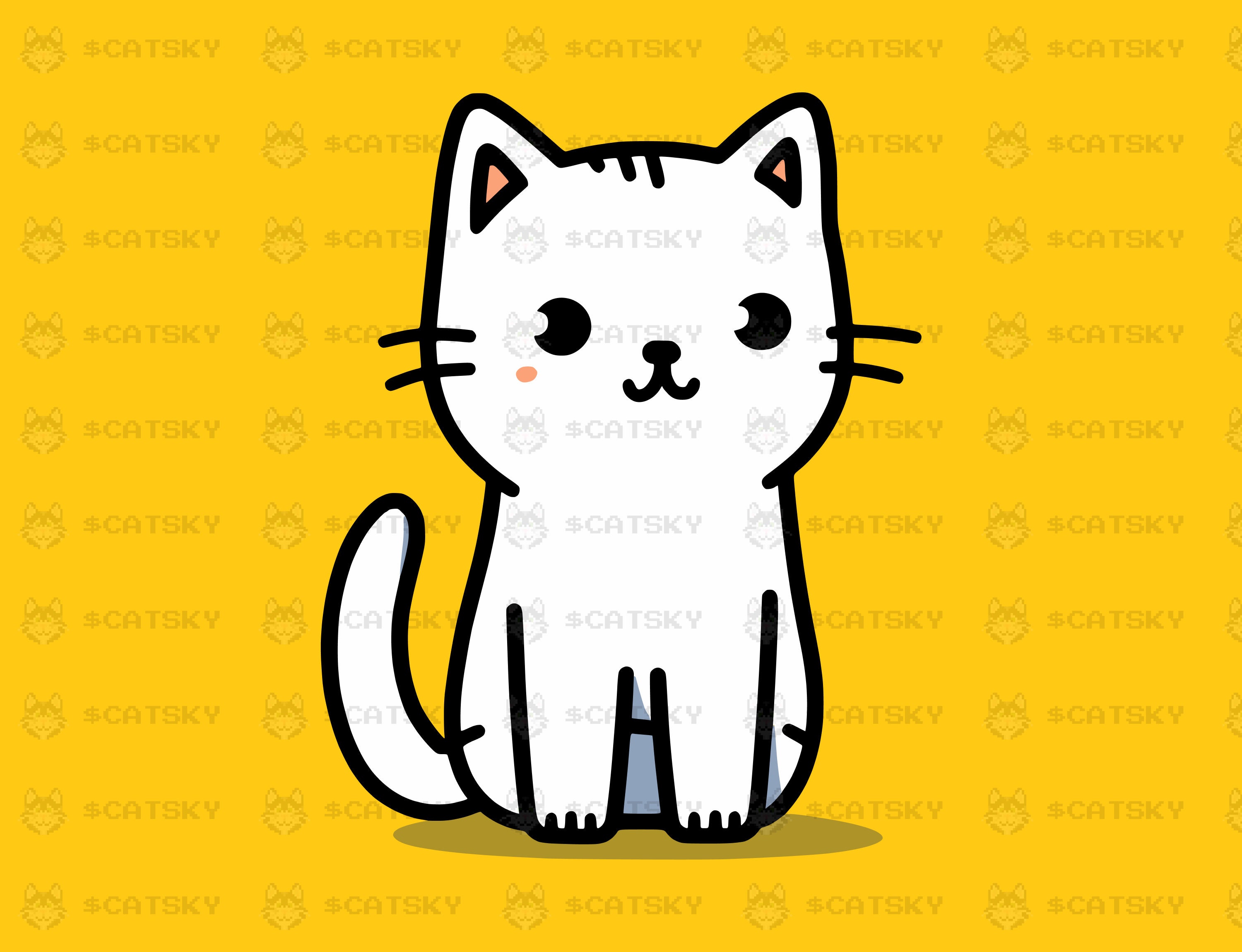 Cute Kittens Clipart SVG PNG or PDF Digital Download by - Etsy