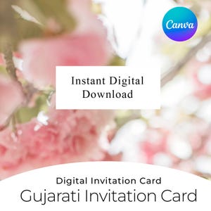 Gujarati Havan Invitation Card – Editable Canva Template – Digital ...