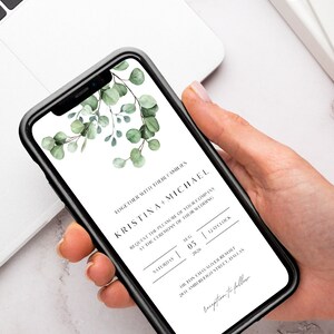 Modern Engagement Evite Template, Minimalist Online Invitation, Black ...