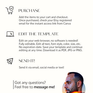 Modern Engagement Evite Template, Minimalist Online Invitation, Black ...