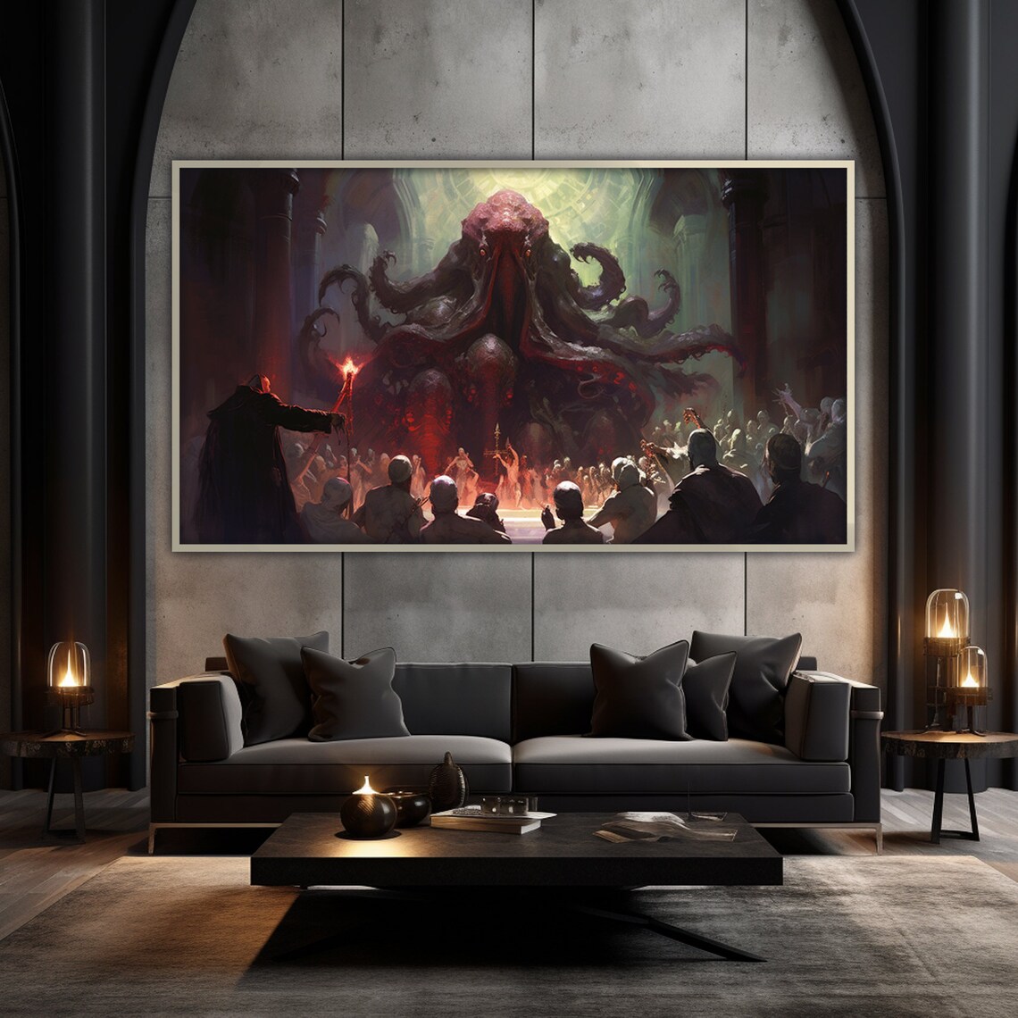 26 Lovecraft Illustrations: Ai Art Print, Midjourney AI Art, Digital ...