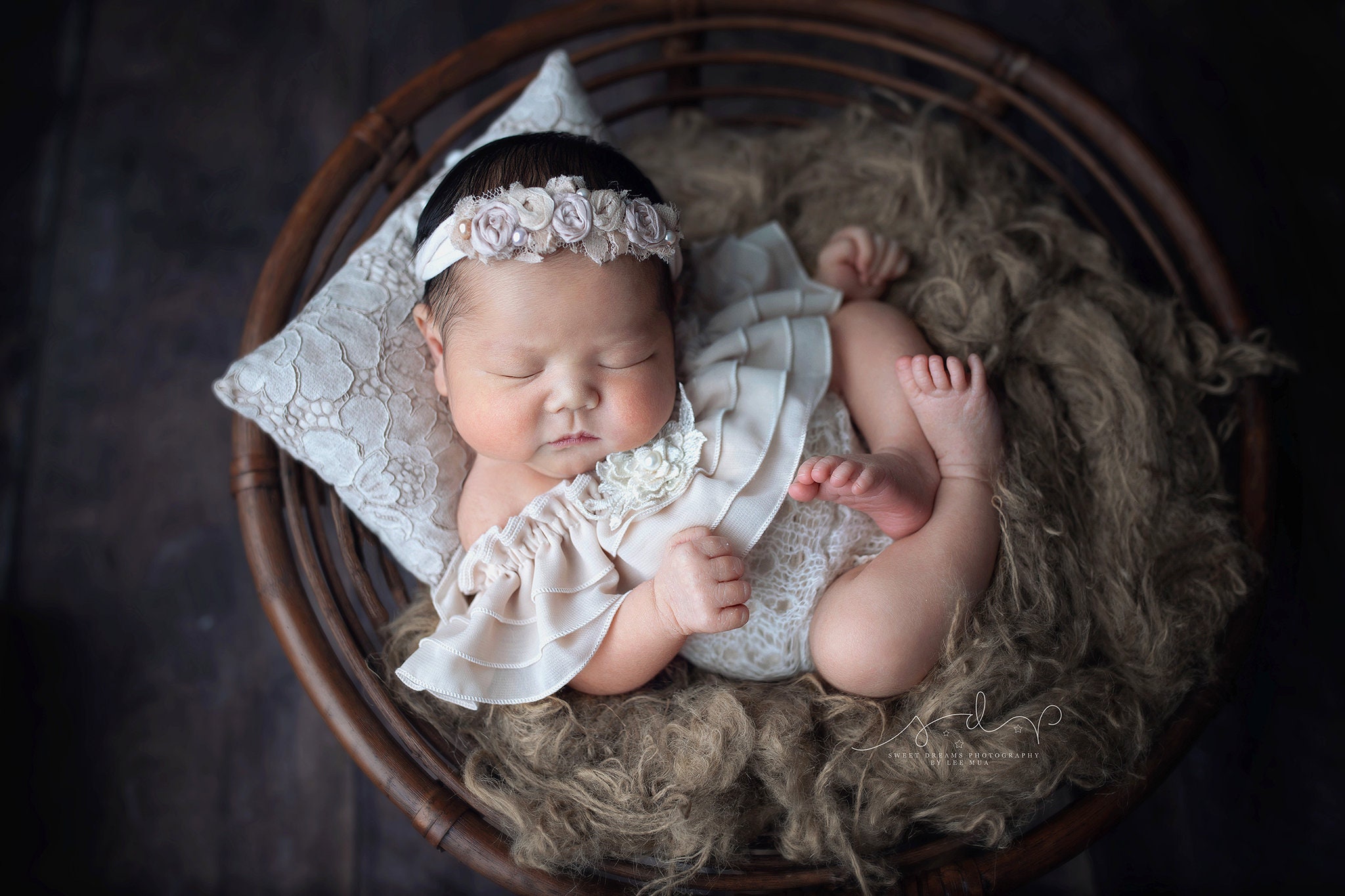Newborn Girl Outfit, Newborn Photography Outfit, Newborn Beige Romper ...