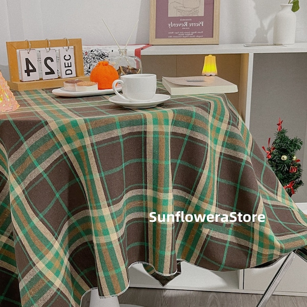 Plaid Tablecloth - Etsy