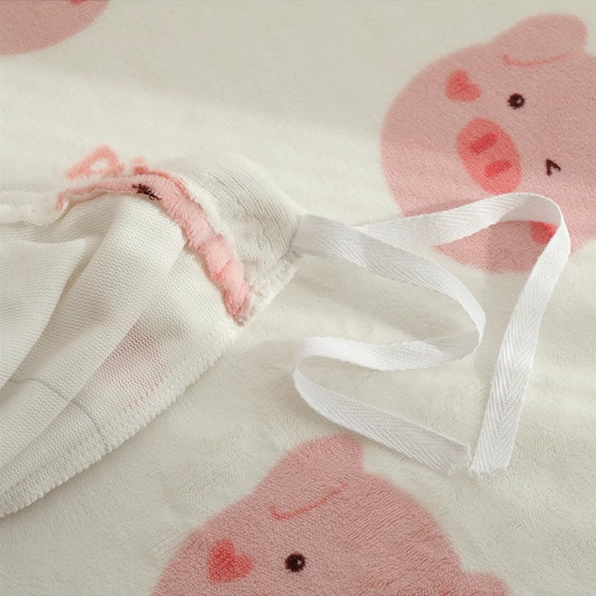 Soft Velvet Duvet Cover Set Cute Pink Pig Bedding Set Warm Velvet ...