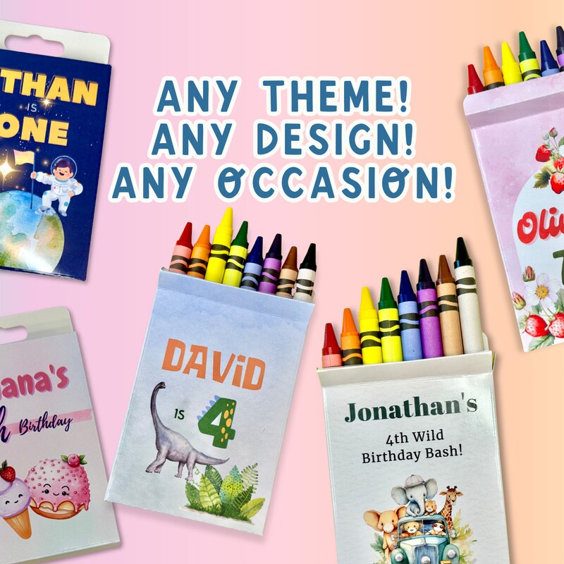 Crayon Box Template - Etsy