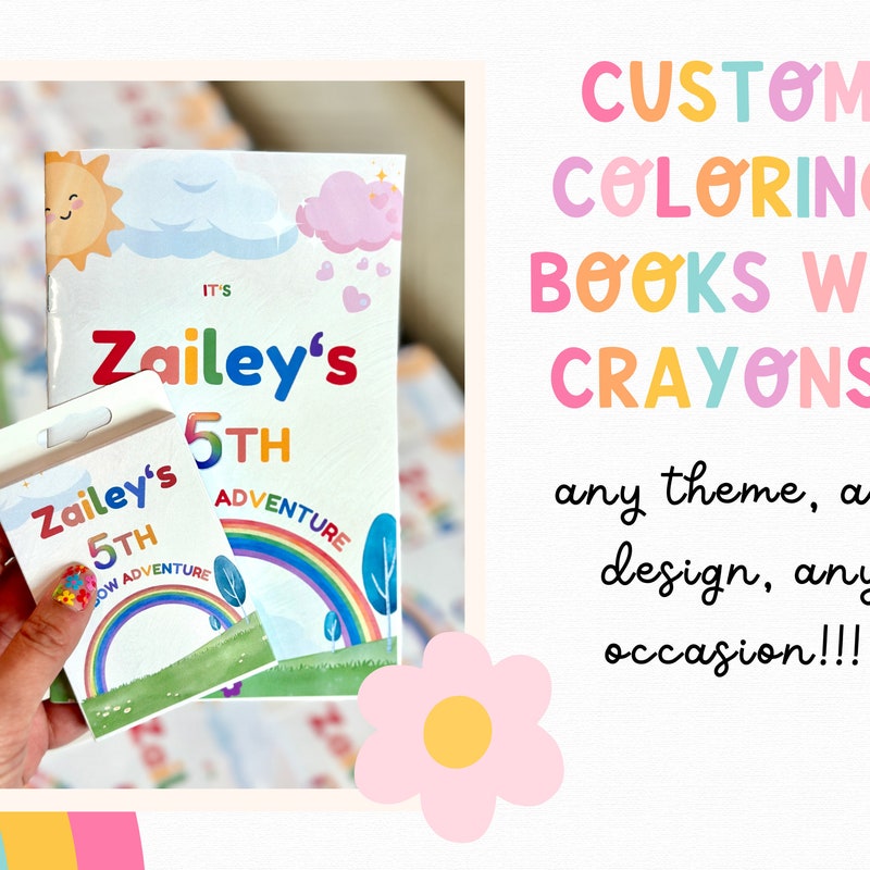 Custom Coloring Book - Etsy