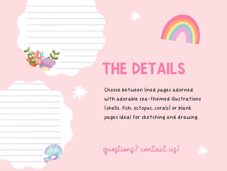 Personalized Girls Notebook, Sketchbook, Custom Mermaid Gift for Kids ...