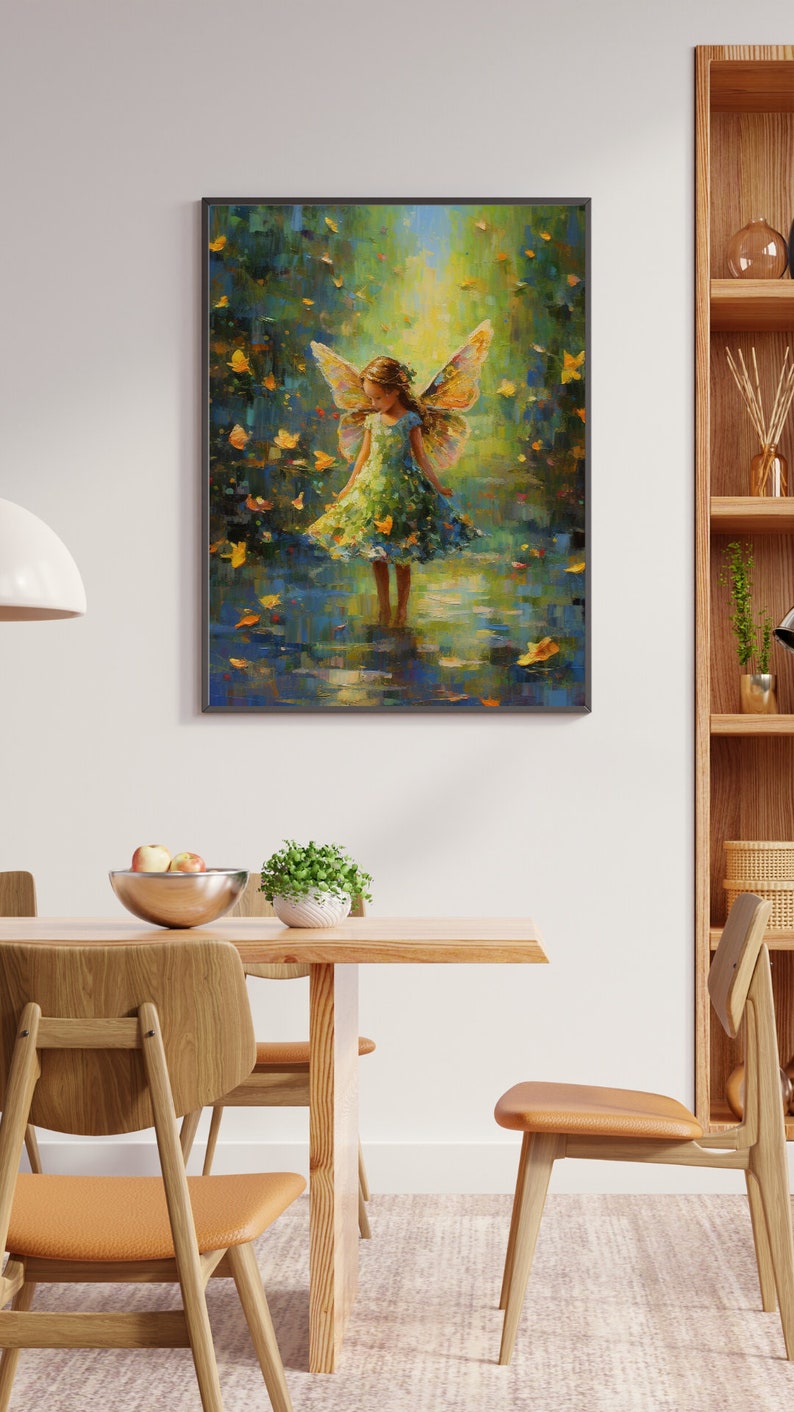 Fairy Painting, Wall Art, Home Decor, Painting, Child Fairy Painting ...