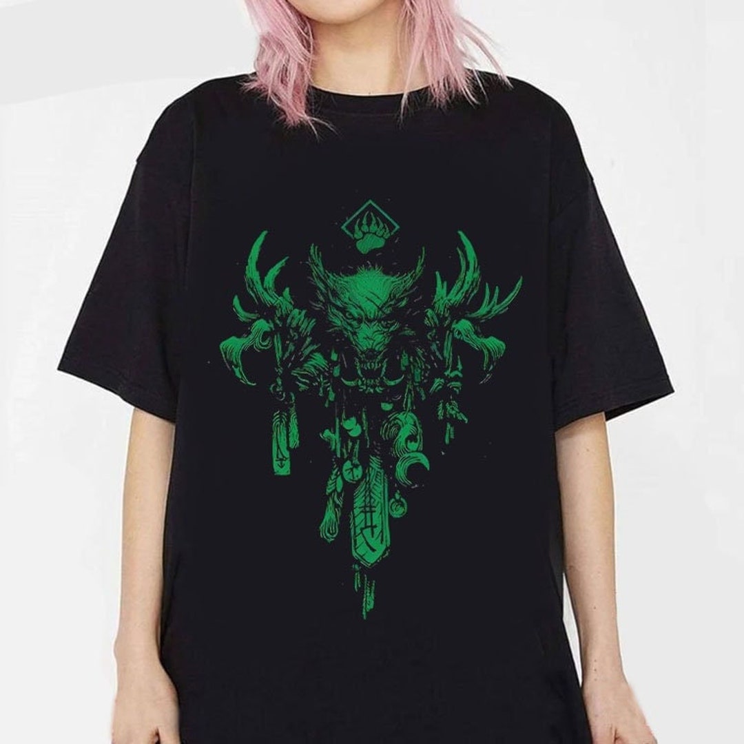Diablo IV Druid Black T-shirt Video Game Tees World of - Etsy