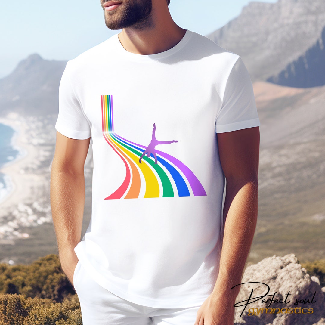 Rainbow Cartwheels: Celebrate Pride With Our Gymnast Tee - Etsy