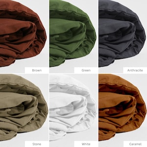 Cotton Linen Duvet Covers, Stonewashed Bed Linen Sets, Pillowcase Twin ...