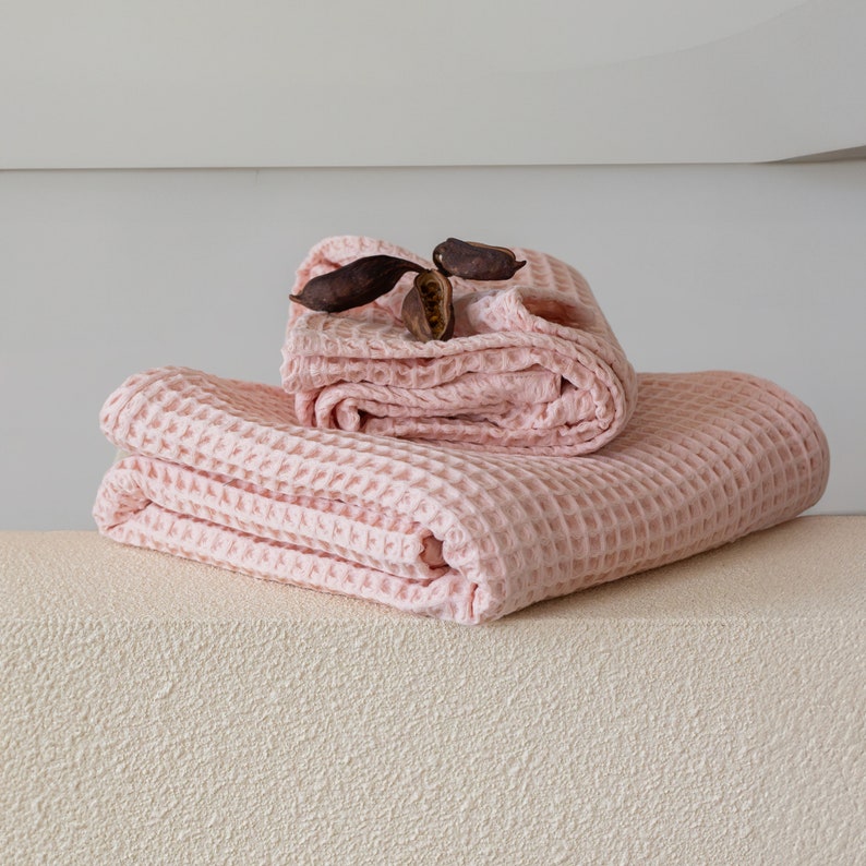 Buy Turkish Cotton Waffle Weave Towel Set, Quick Dry, Lint Free Online ...