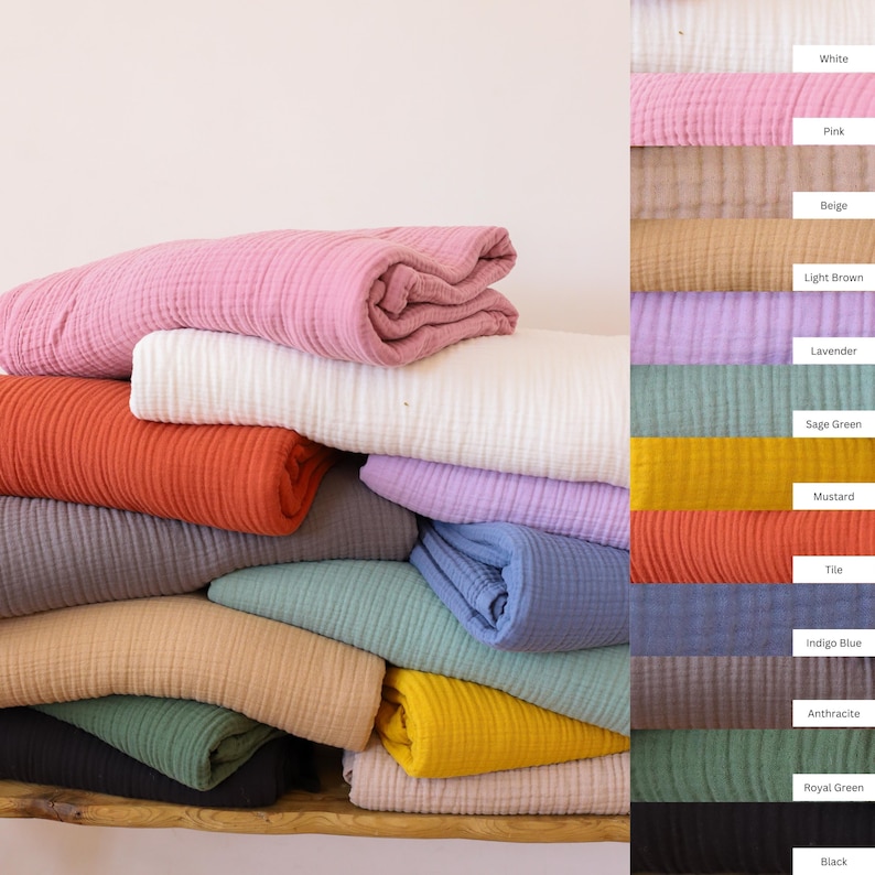 Hochwertige Baumwoll-Musselin-Decke kuschelige 4-lagige - Etsy.de