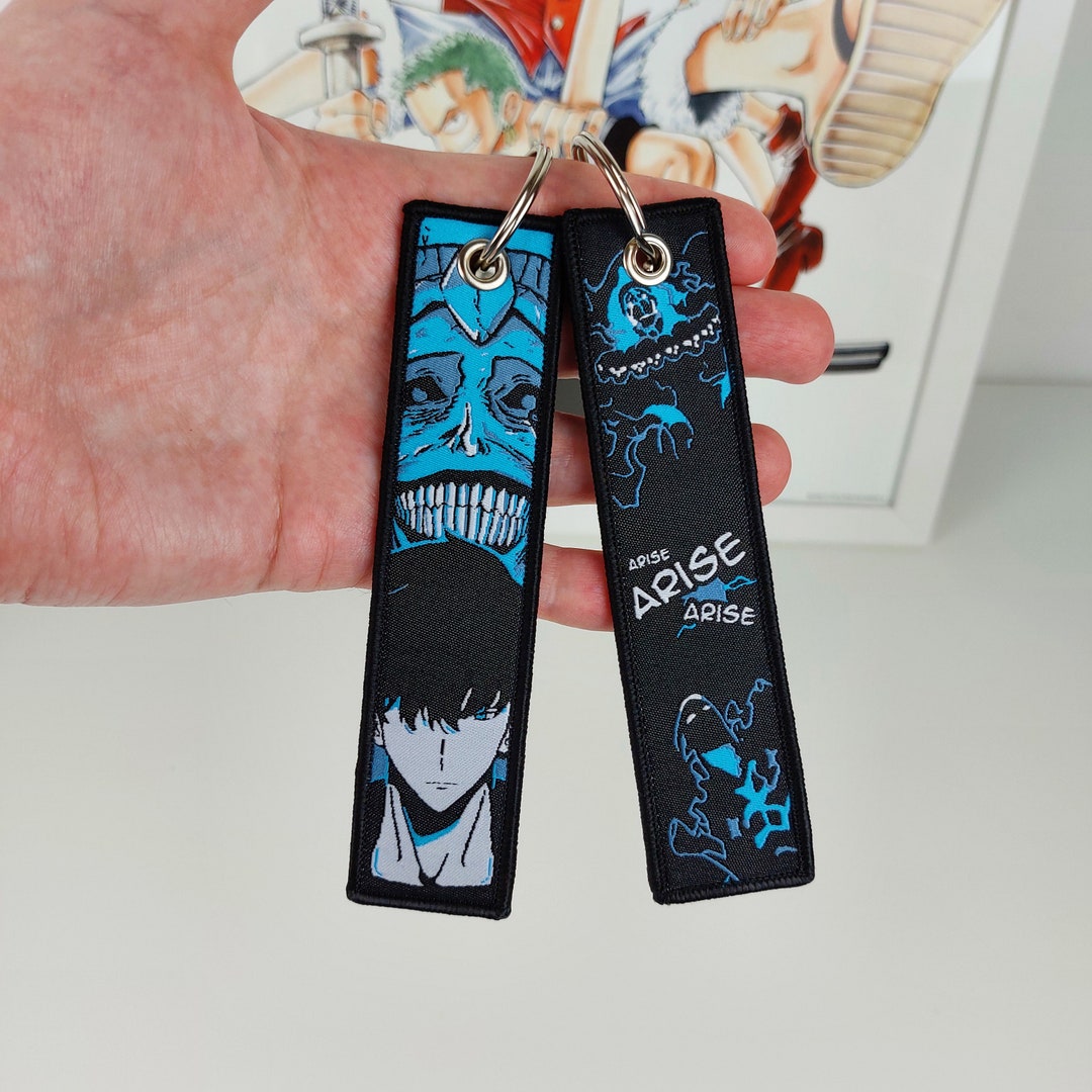 Anime Embroidered Keychain / Anime Key Tag Jet Tag - Etsy