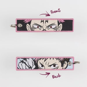 Anime Embroidered Jet Tag / Anime Keychain Key Tag - Etsy