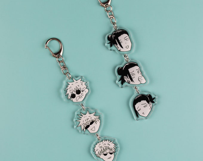 Cool Yuji Itadori JJK Embroidered Keychain Jujustsu Kaisen Anime Flight ...