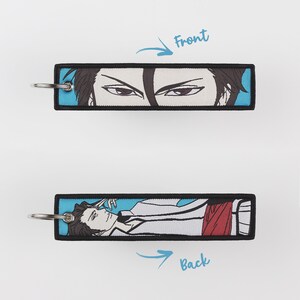 Anime Embroidered Keychain / Anime Jet Tag - Etsy