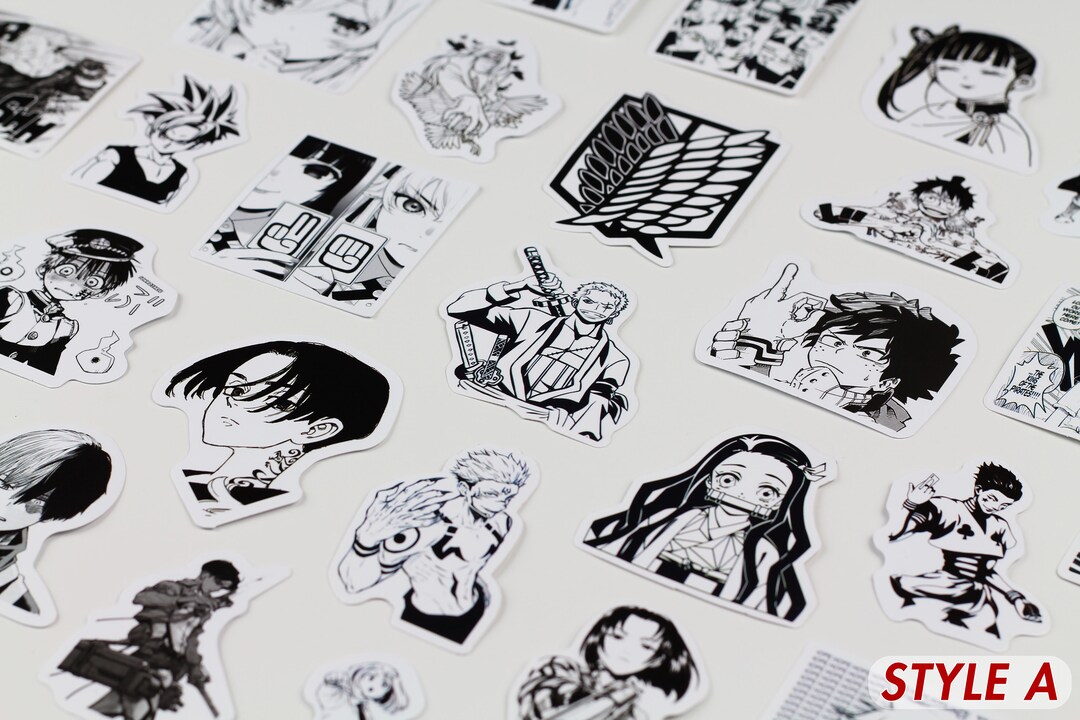 Stickers Anime Pack Phone Laptop Sticker - Etsy