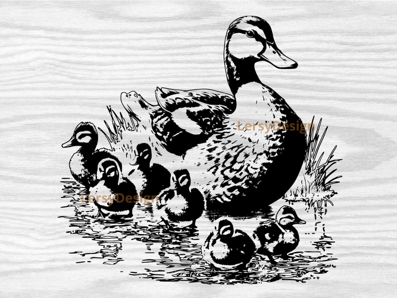 Duck Clipart Vector File Svg Instant Download Baby Duck Files for ...