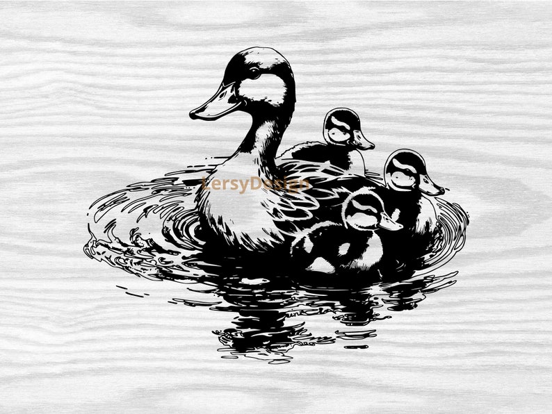 Duck Clipart Vector File Svg Instant Download Baby Duck Files for ...