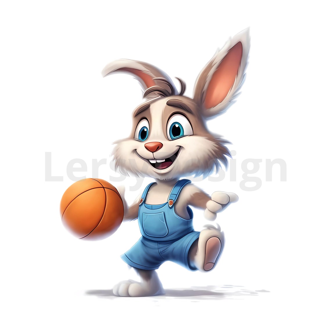 Basketball Player. Rabbit Png. Transparent Background. Sport Design ...