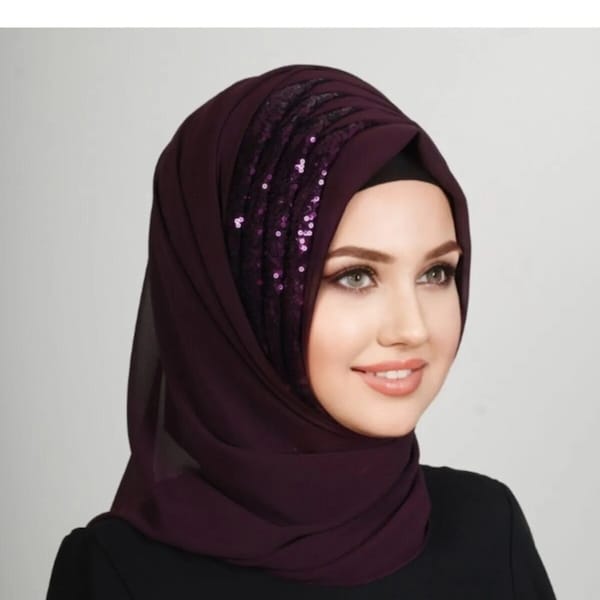 Muslim Purple Evening Dress - Etsy