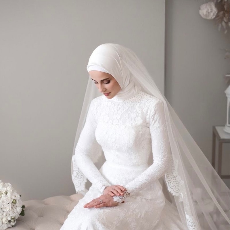 Hijab Wedding Dress - Etsy UK