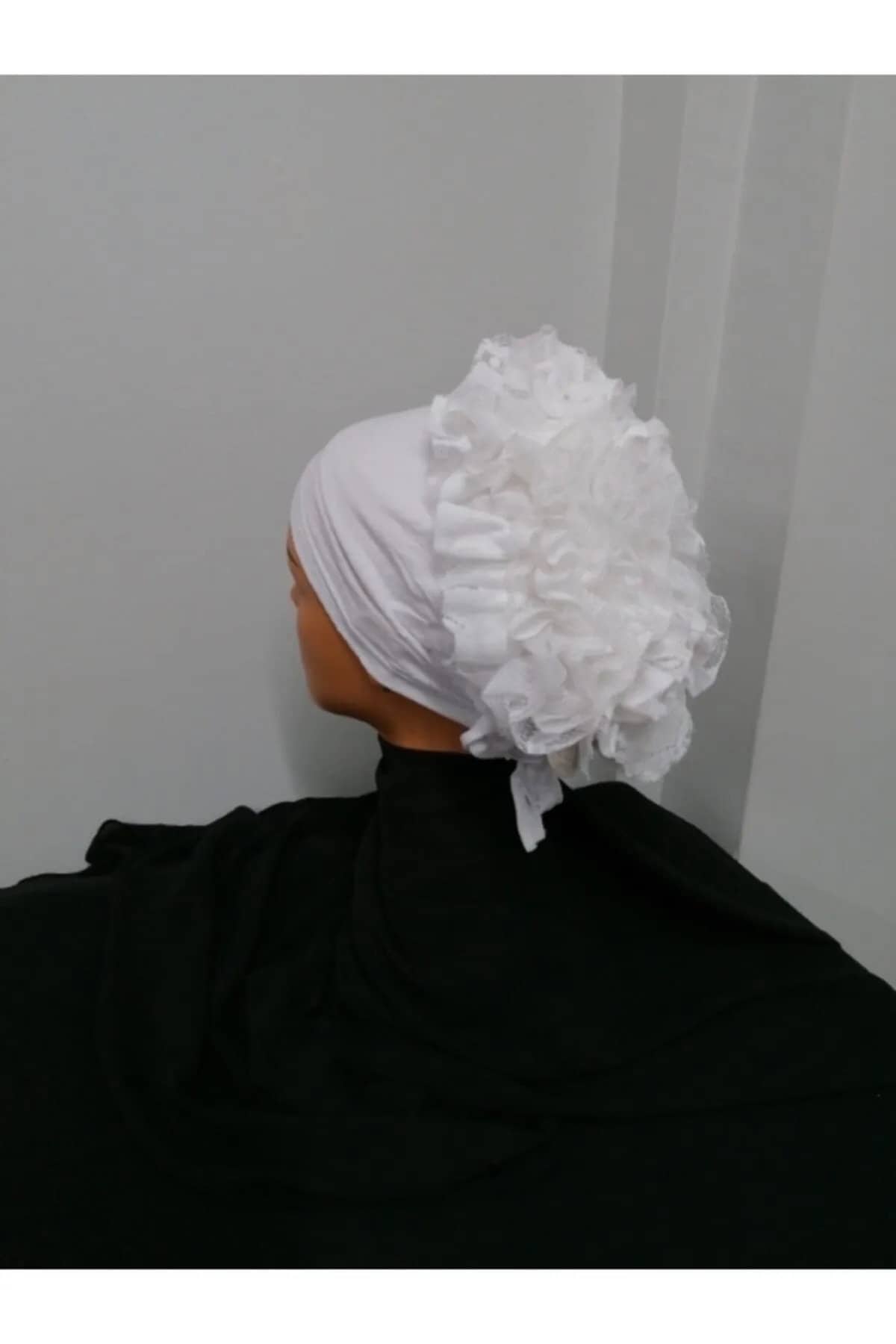 Draped White / Ivory / off White Options Bridal Shawl Bonnet, Tulle ...