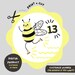 Buzzy Busy Bee Cake Topper | Digital Download | Customise in Canva ...