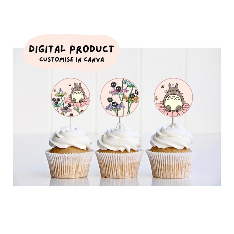 Forest Spirit CUPCAKE TOPPERS | Digital Template | Print at Home ...