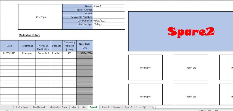 Pet Medication Tracker - Etsy