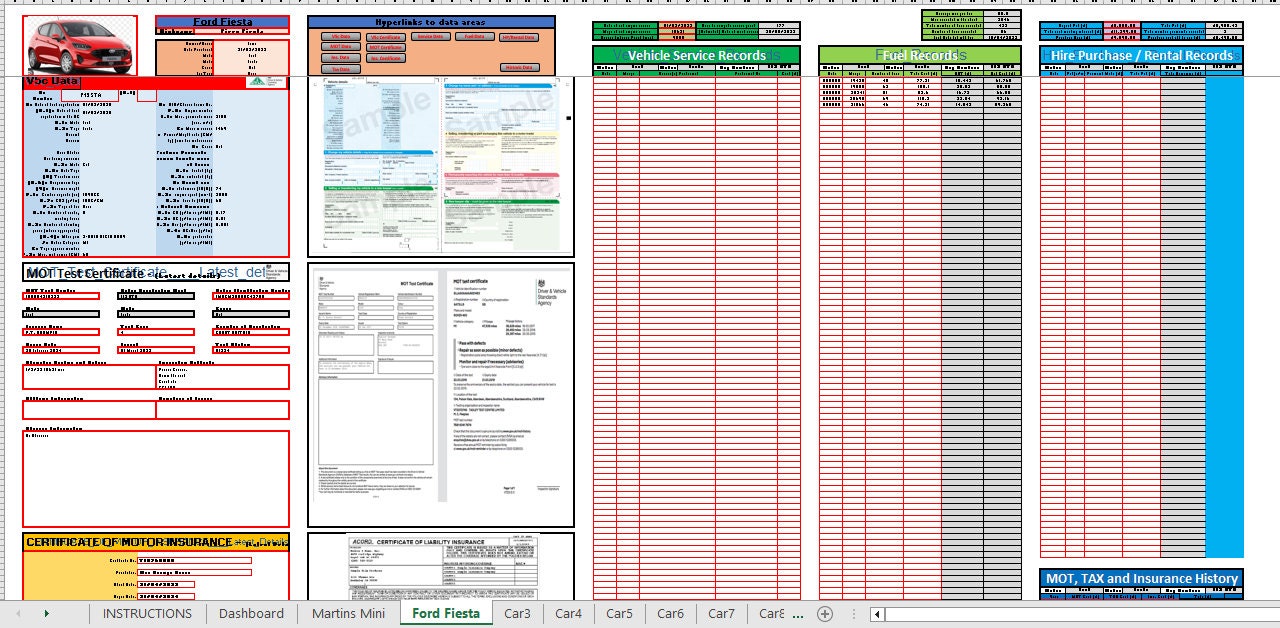 Vehicle Data Tracker - Etsy