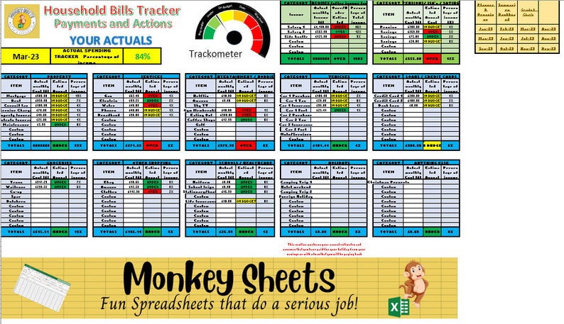 Household Bills Tracker - Etsy