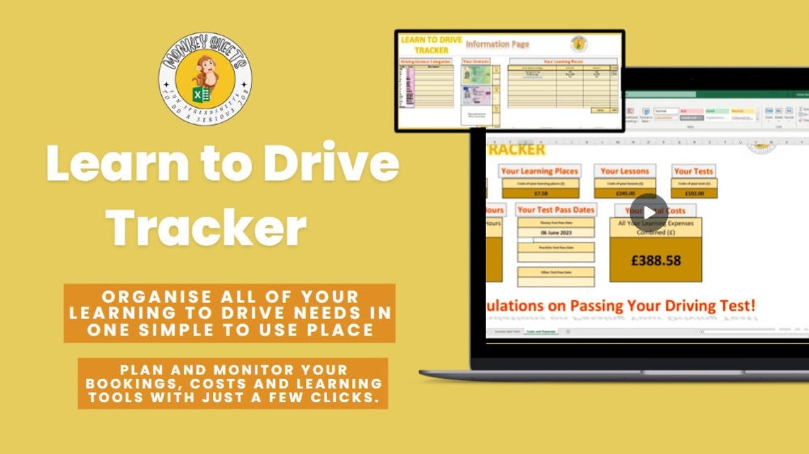 Learn to Drive Tracker - Etsy