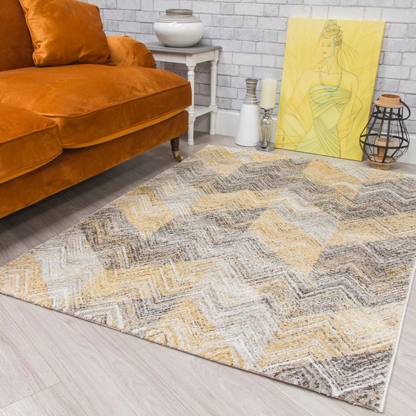 Yellow Rug - Etsy UK