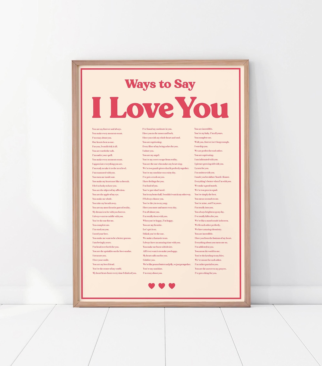 I Love You Print, Inspirational Poster, Positive Poster, Trendy Wall ...